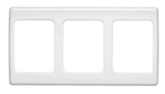 CLIPSAL 2000-SERIES THREE GANG FLUSH SURROUND 116X219mm Vertical WHITE ...