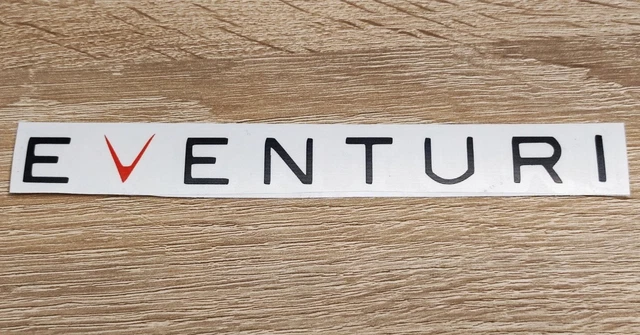 EVENTURI AUFKLEBER 20X180MM Schwarz Sticker Schriftzug Tuning ...