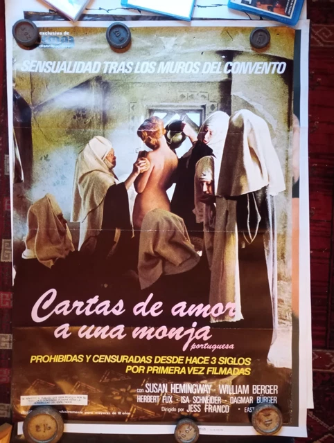 JESS FRANCO LOVE LETTERS OF A PORTUGUESE NUN - Poster - Nunsploitation ...