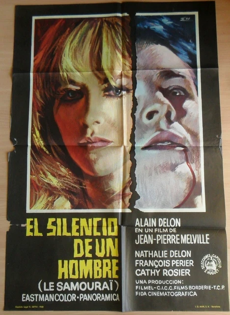 LE SAMOURAI ORIGINAL Spanish '68 POSTER Alain Delon Jean-Pierre ...