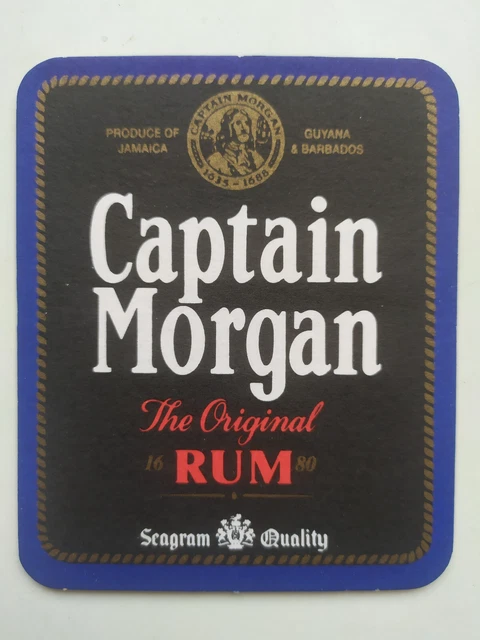 CAPTAIN MORGAN THE Original Rum Beer Mat Coaster £2.99 - PicClick UK