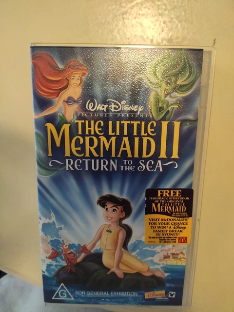 WALT DISNEY THE Little Mermaid II 2 Return To The Sea VHS Video Tape ...
