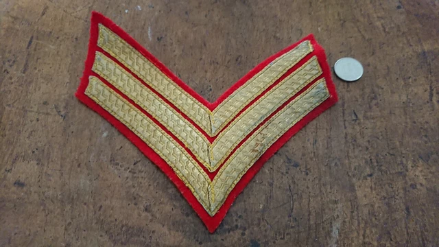 BRITISH ARMY GUARDS Regiment Sergeant SGT Rank Chevron Badge Patch £10. ...