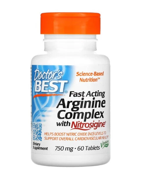 FAST ACTING ARGININE Complex with Nitrosigine, 750mg - 60 tablets £25. ...