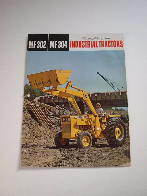 MASSEY FERGUSON &MF 50F" Tractor Backhoe Loader Brochure Leaflet £5.00 - PicClick UK