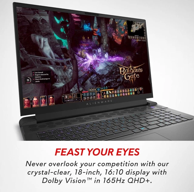 ALIENWARE M18 I7-13700HX ~ 165HZ ~ RTX 4070 ~ W11 ~ 16GB ~ 512GB ...