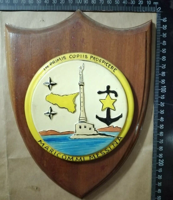 CREST MARINA MILITARE Commissariato Maricommi Messina Anni 70-80 Rarita ...