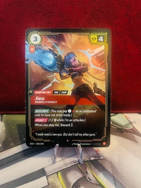 RIFTBOUND OGN 030/298 Jinx Demolitionist Rare League of Legends Card ...