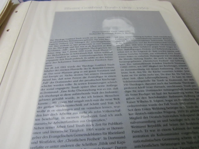 DORTMUND ARCHIV 41145 Pfarrer Gottfried Traub 1869-1956 EUR 6,95 ...