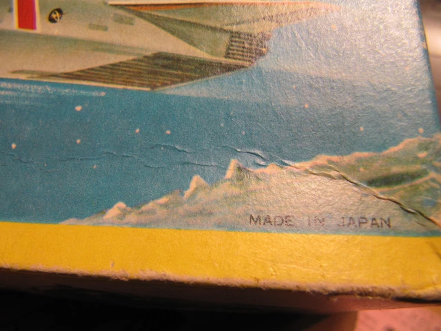 VINTAGE JAPANESE Asahi Toy Co. Spaceship toy BOX. Empty Box only. £15. ...