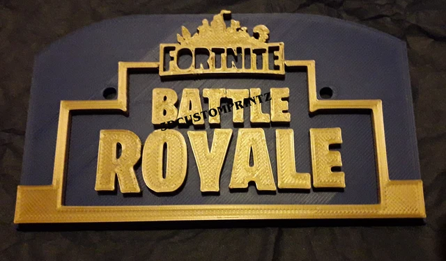 3D PRINTED FORTNITE Inspired Door Sign / Wall Plaque £10.00 - PicClick UK