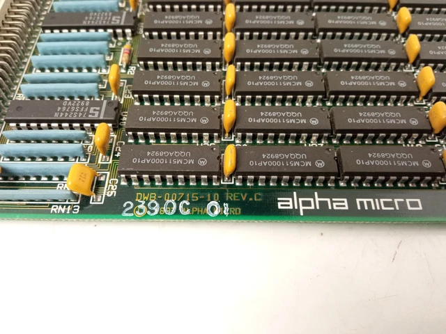 ALPHA MICRO AM-715 4MB Memory Expansion Board DWB-00715-10 REV.C $429. ...