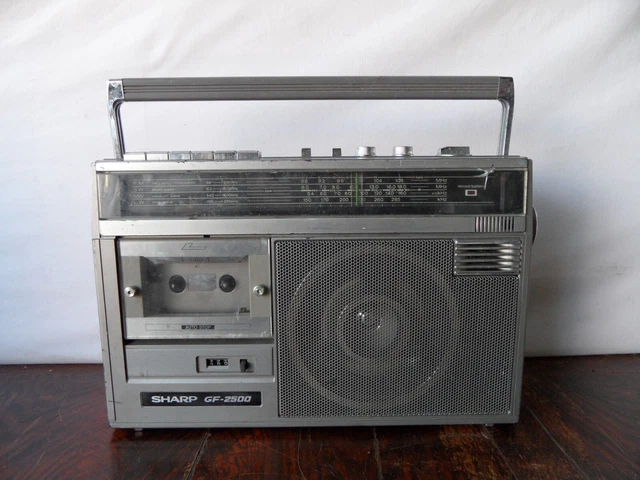SHARP GF-2500 GHETTO Blaster Portable Radio Cassette Boombox See Description £39.95 - PicClick UK