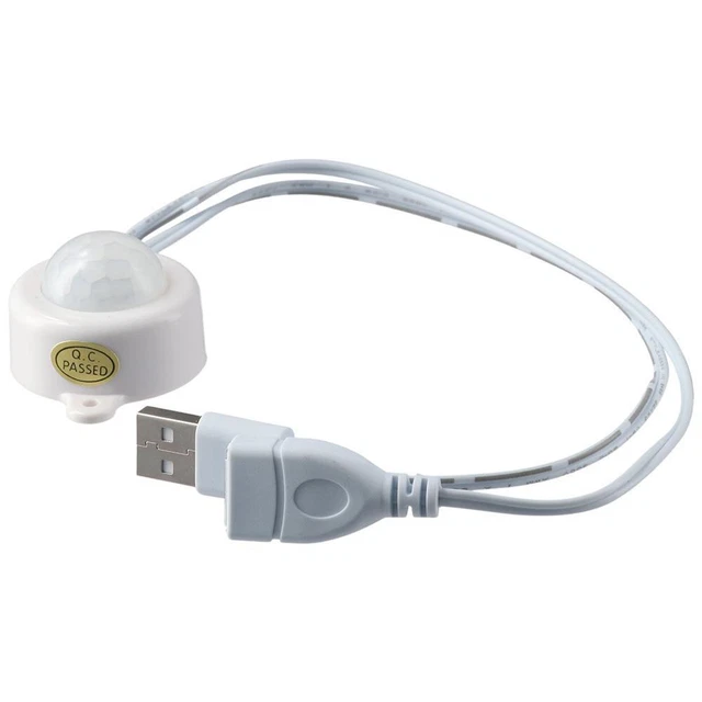 WHITE INDUCTION USB Light 5V Light Strip Sensor Human Sensor LED Strip ...