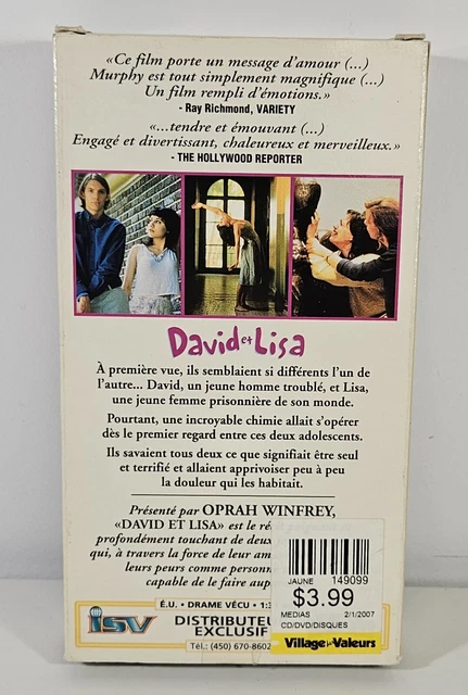 DAVID & LISA (French VHS, 1998) Drame Fait Vécu I.S.V True Story $13.45 ...