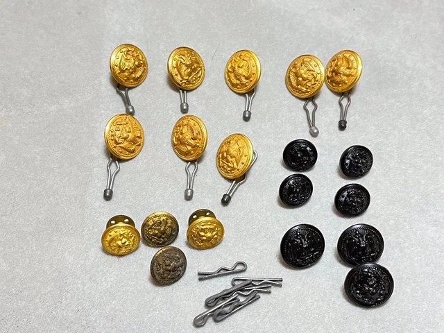WW2 USN US NAVY Military Service Dress Uniform Button Set £18.86 ...
