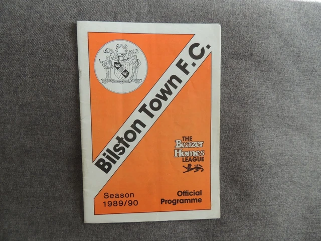 BILSTON TOWN V Racing Club Warwick 19th August 1989 Non - League £3.97 ...