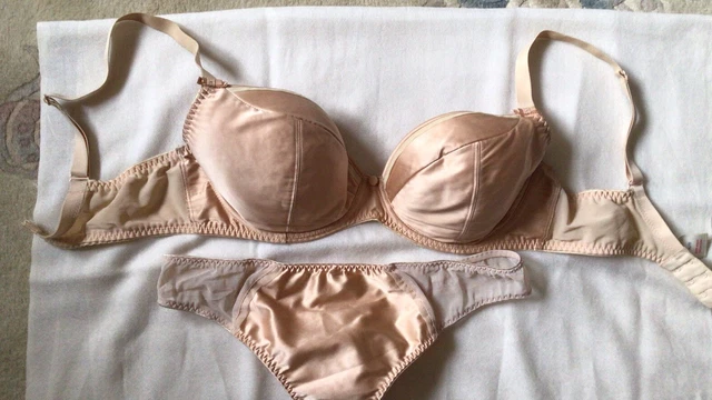 BRAVISSIMO IVORY SATINE Bra 32FF £10.00 - PicClick UK
