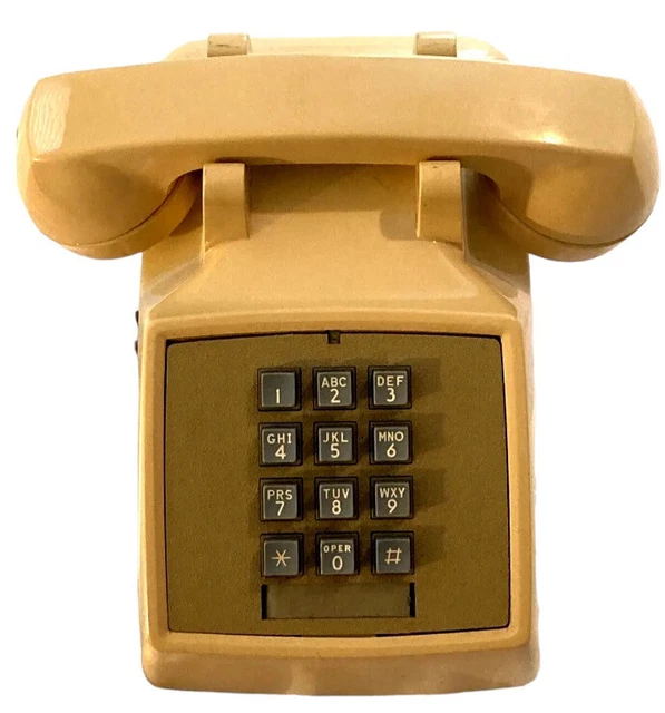 VINTAGE BELL SYSTEM by Western Electric Push Button Phone 2500MM Dark ...