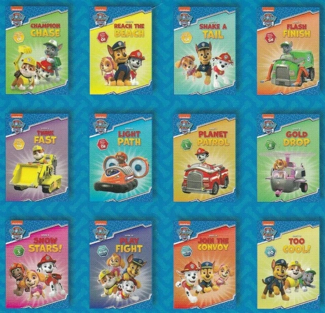 12 X PAW Patrol Story Books Phonics Pack Reception Year 2 Reading ...