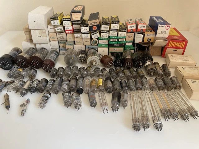 COLLECTION OF VINTAGE Radio HIFI Valves Tubes * MULLARD BRIMAR GEC STC ...