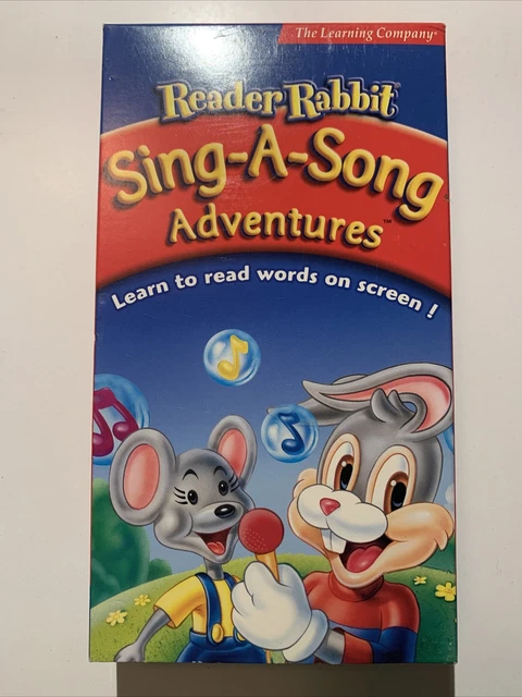 READER RABBIT SING-A-SONG Adventures (VHS Tape) ANIMATED FAMILY KIDS ...