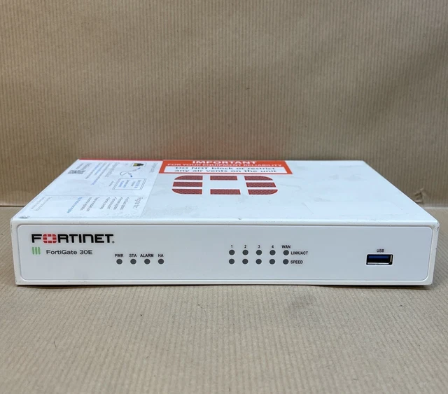FORTINET FORTIGATE 30E Firewall Unit Only No PSU - Untested £35.00 ...