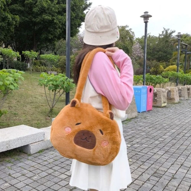 LARGE CAPACITY CAPYBARA Crossbody Bag Animal Cartoon Capybara Handbag ...