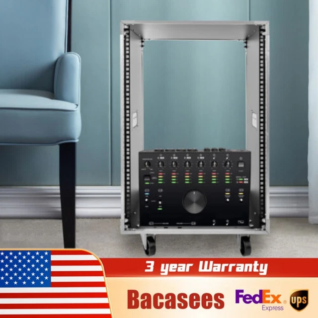 16U SERVER RACK Open Frame Rolling Network Data Rack 19 inch w/ Casters ...