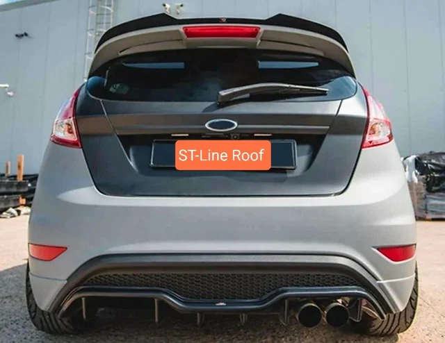 REAR SPOILER EXTENSION Lip Wing Ford Fiesta Mk7-7.5 Zetec S or ST ...