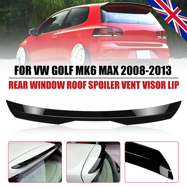 FOR VW GOLF Mk6 Max 2008-2013 Rear Window Roof Spoiler Wing Lip Oem ...