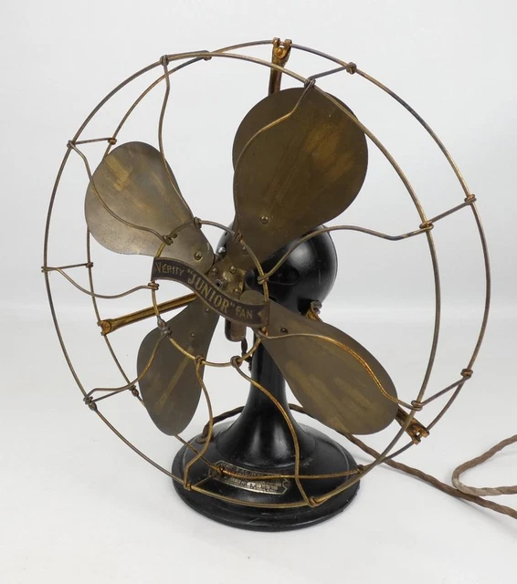 VINTAGE VERITY JUNIOR 12" desk fan c1930 ~ working #2797 EUR 208,92 ...