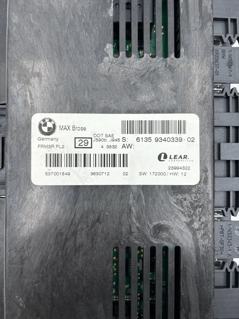 BMW 3 E90 E91 E92 E93 E84 FRM3 MAX Brose Footwell Light Control Module ...