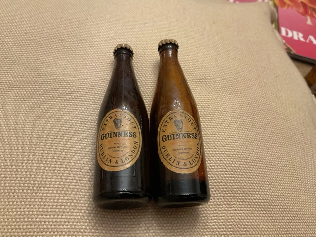 GUINNESS MINIATURE BOTTLES Collectable Vintage Rare Set of 2 £16.04 ...