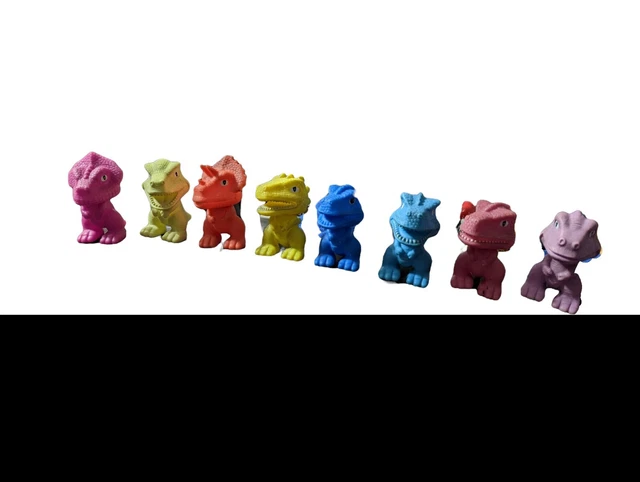 GON THE DINOSAUR Bandai Toy Set of 8 Rotoscope Figures / Gi-Go Toys Lot ...