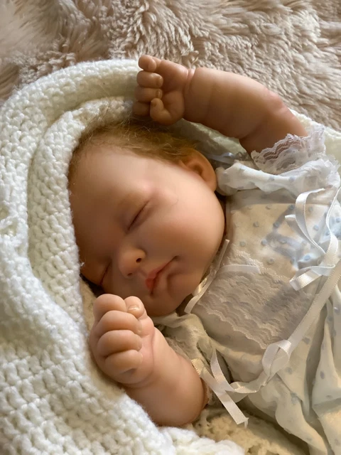 BERENGUER REBORN LIFE like baby doll weighted dummy mohair hair art ...