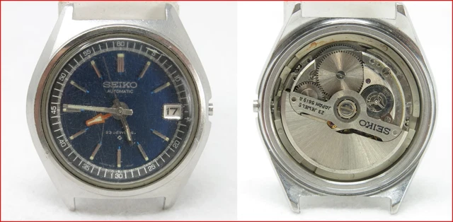 OROLOGIO SEIKO DUAL time automatic watch 5619-7010 clock vintage ...