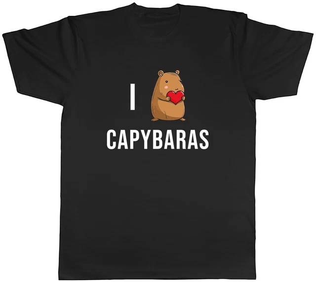 I LOVE CAPYBARA Mens T-Shirt Cute Animal Unisex Tee Gift £8.99 ...