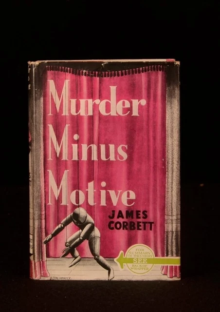 1943 JAMES CORBETT Murder Minus Motive Crime Mystery Detective EUR 94 ...