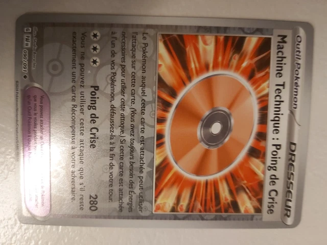 CARTE POKEMON MACHINE TECHNIQUE : POING DE CRI 090/091 REVERSE EV4.5 FR ...