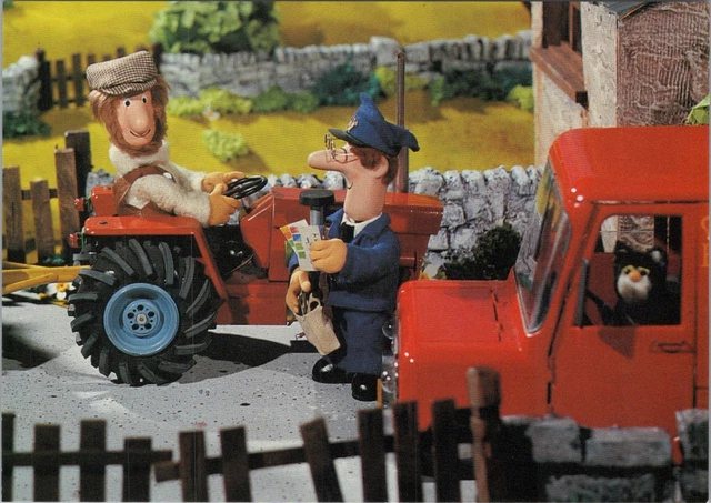 CHILDREN'S TV POSTCARD - Postman Pat Animation - Peter Fogg RR16939 £2. ...