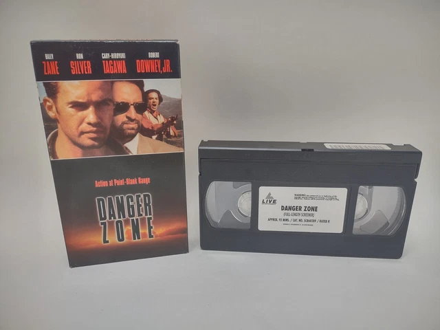 RARE FULL LENGTH Screener Danger Zone VHS Action Billy Zane Robert ...