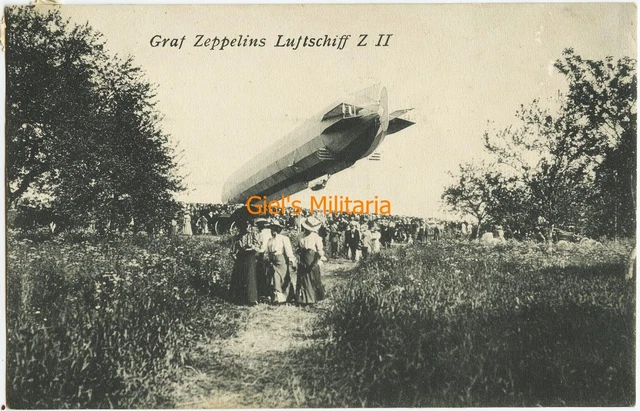 ORIGINAL FOTO GRAF Zeppelin Luftschiff Z II 1909/1910 EUR 8,50 ...