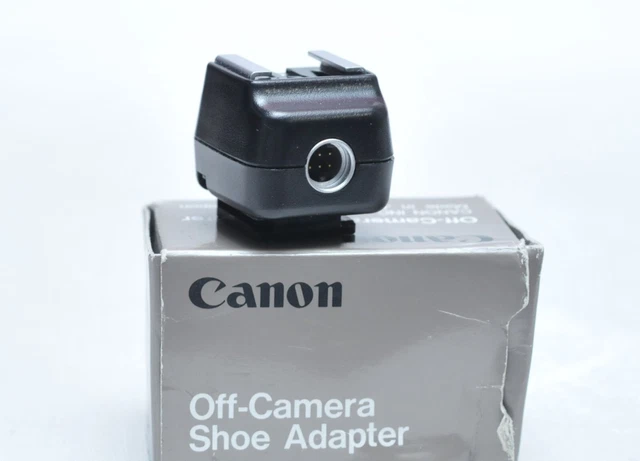 CANON TTL OFF-CAMERA Shoe Adapter EOS Film Camera Hot Shoe Adapter $23. ...
