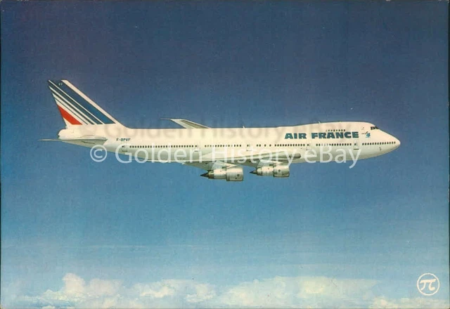VINTAGE AIR FRANCE Boeing 747 Aeroplane Plane Postcard £4.99 - PicClick UK