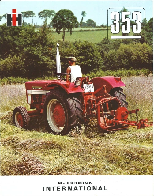 PROSPECTUS BROCHURE prospekt tracteur MC CORMICK INTERNATIONAL 353 EUR 11,50 - PicClick FR