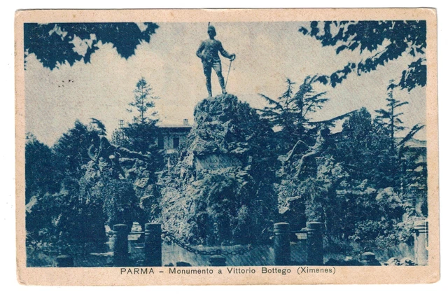 PARMA-MONUMENTO A VITTORIO BOTTEGO-viaggiata 1937 BELLA ed.Bocchialini ...