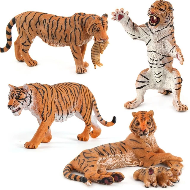 TIGER MODELS TIGER with Cub Wildlife Simulation Wild Animal Figures £6. ...