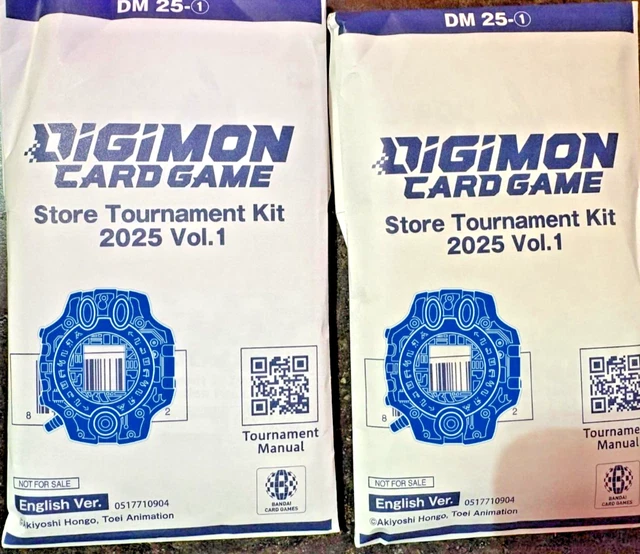 2*DIGIMON CARD GAME STORE TOURNAMENT KIT 2025 Vol 1 - NEW & SEALED ...