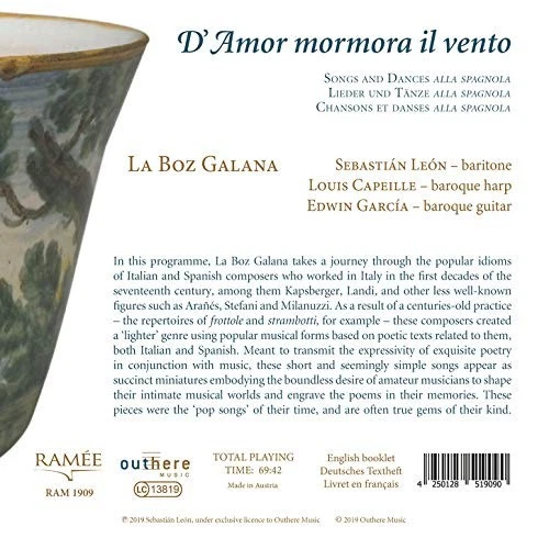 LA BOZ GALANA: D'amor Mormora Il Vento by La Boz Galana [Audio CD] NEUF ...